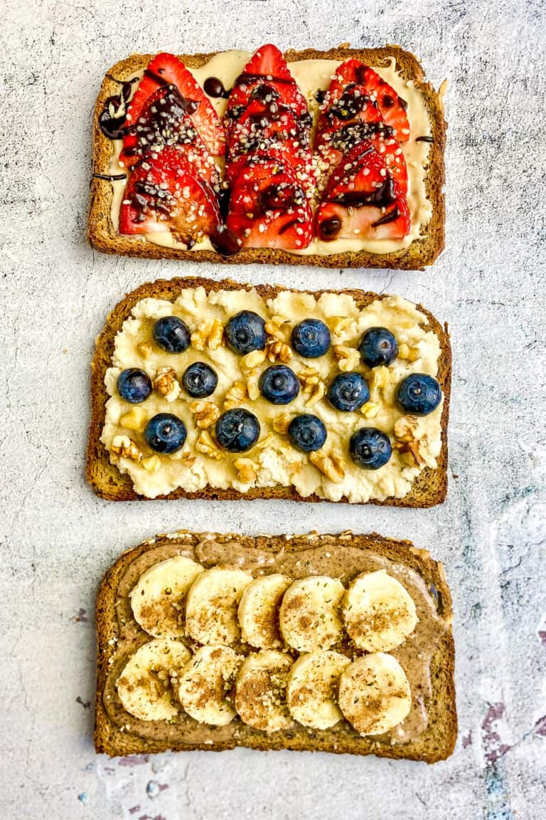 Vegan Toast Toppings (Sweet & Savory) – No Sweat Vegan