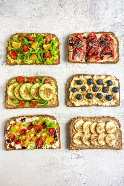 Vegan Toast Toppings (Sweet & Savory) – No Sweat Vegan