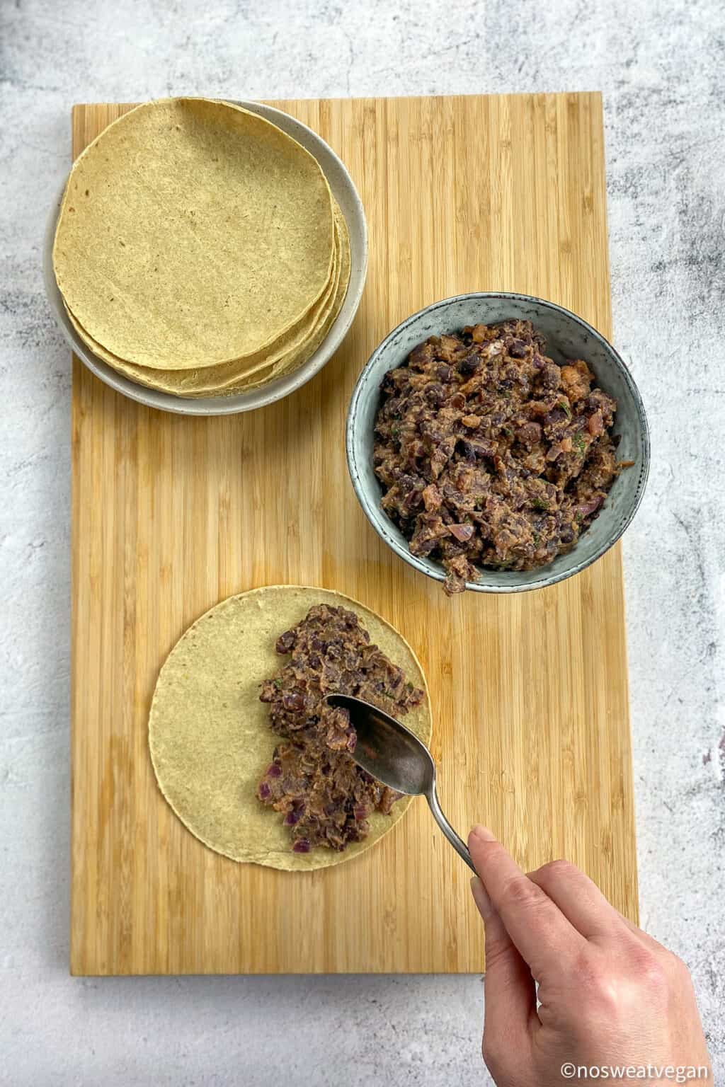 Vegan Black Bean Tacos – No Sweat Vegan