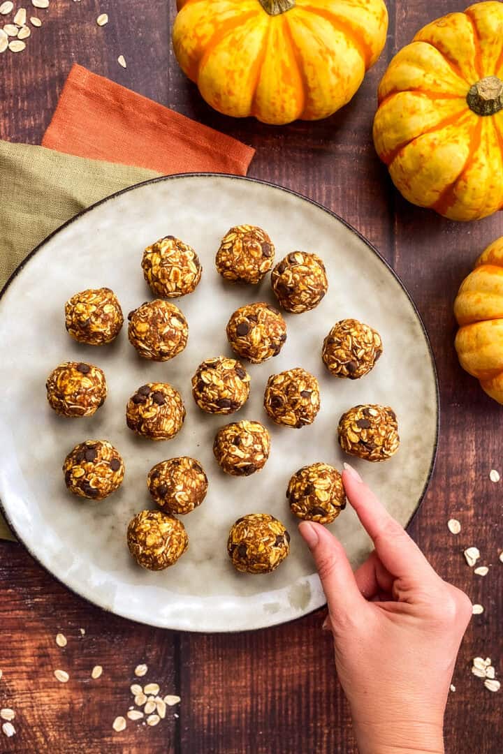No-Bake Pumpkin Balls (Easy + Vegan!) – No Sweat Vegan